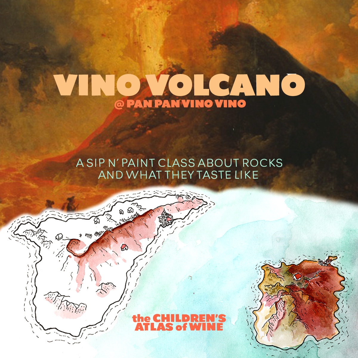 ‘Vino Volcano’ @ Pan Pan Vino Vino – Children's Atlas of Wine