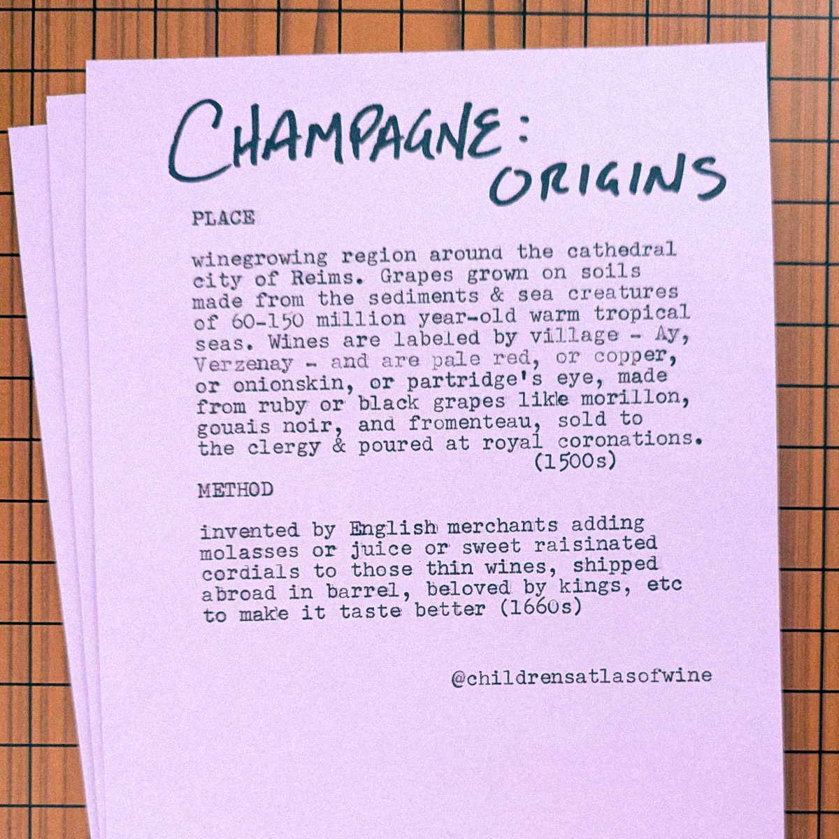 Explaining champagne in 3 short parts – Children's Atlas of Wine